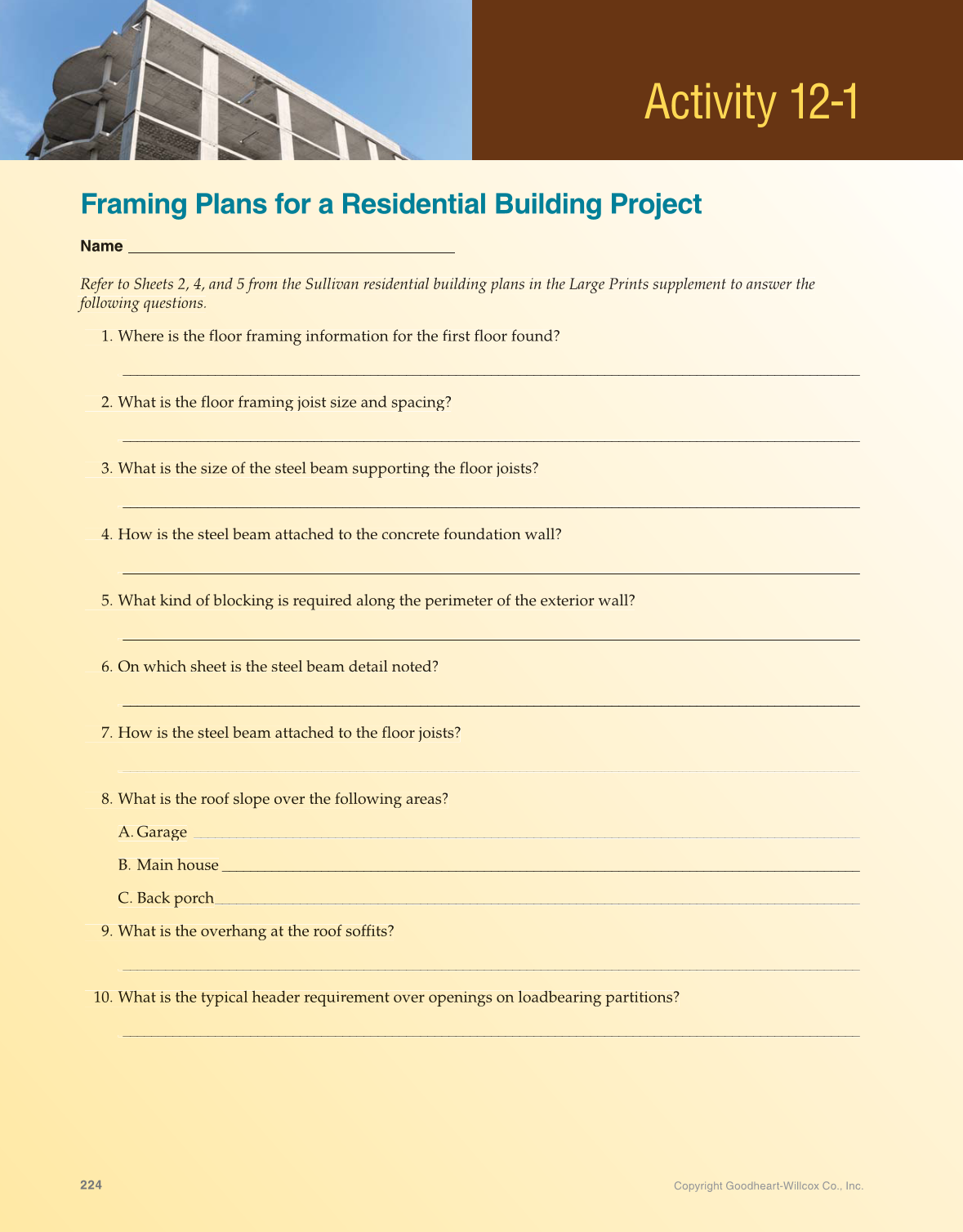 Print Reading for Construction, 7th Edition page 224