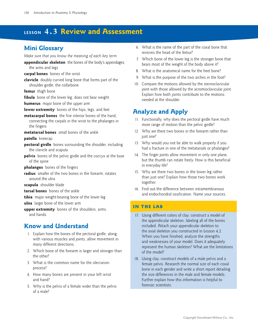 Introduction To Anatomy And Physiology 2nd Edition Page 150 Introduction To Anatomy And Physiology 2nd Edition Page 150