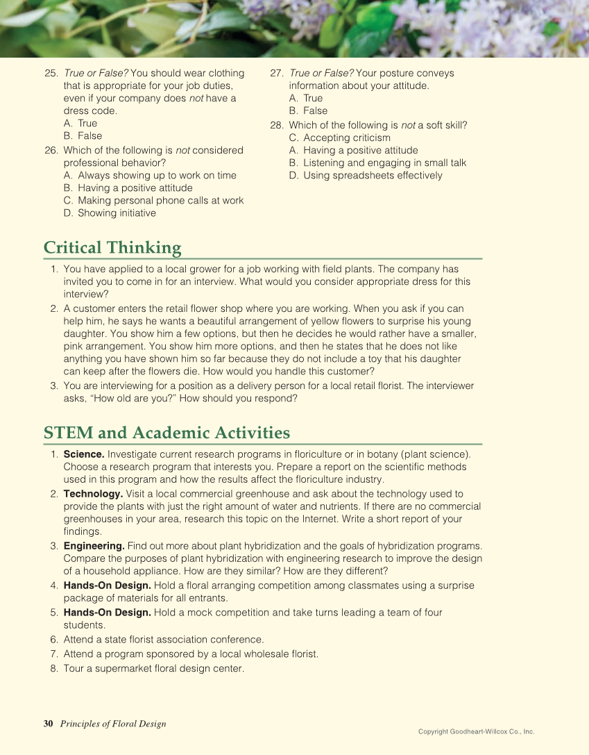 Principles of Floral Design: An Illustrated Guide, 2nd Edition page 30