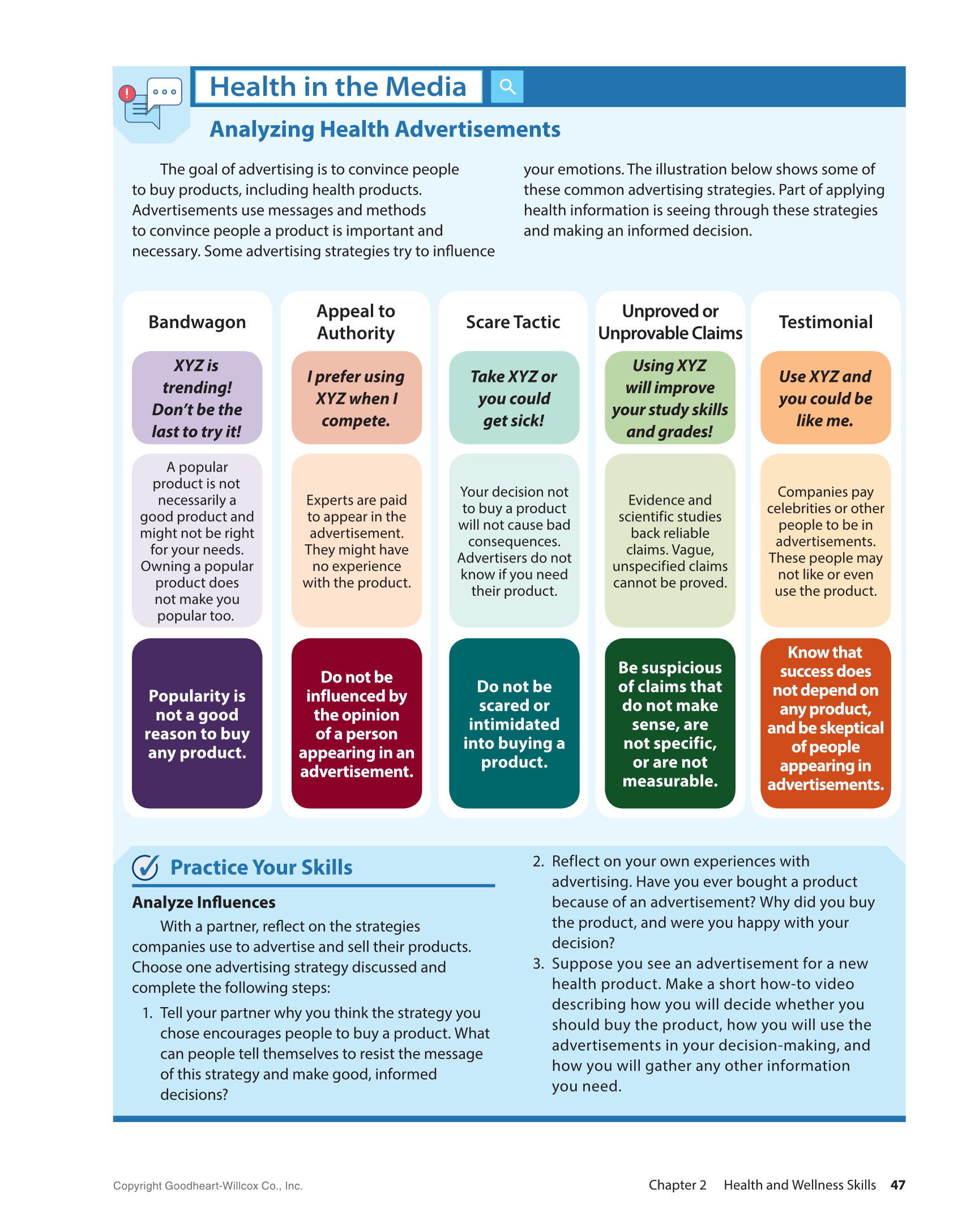 Comprehensive Health Skills 3e page 47