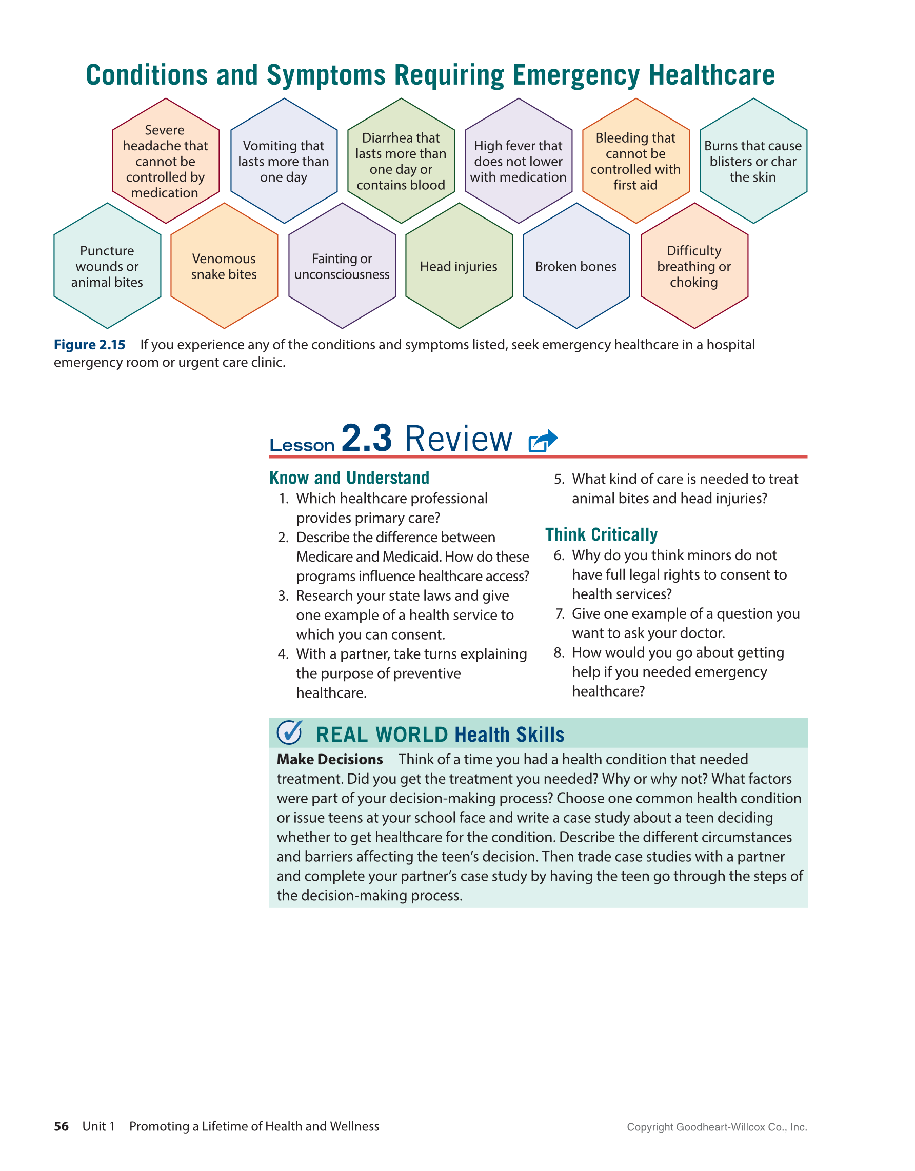 Comprehensive Health Skills 3e page 56