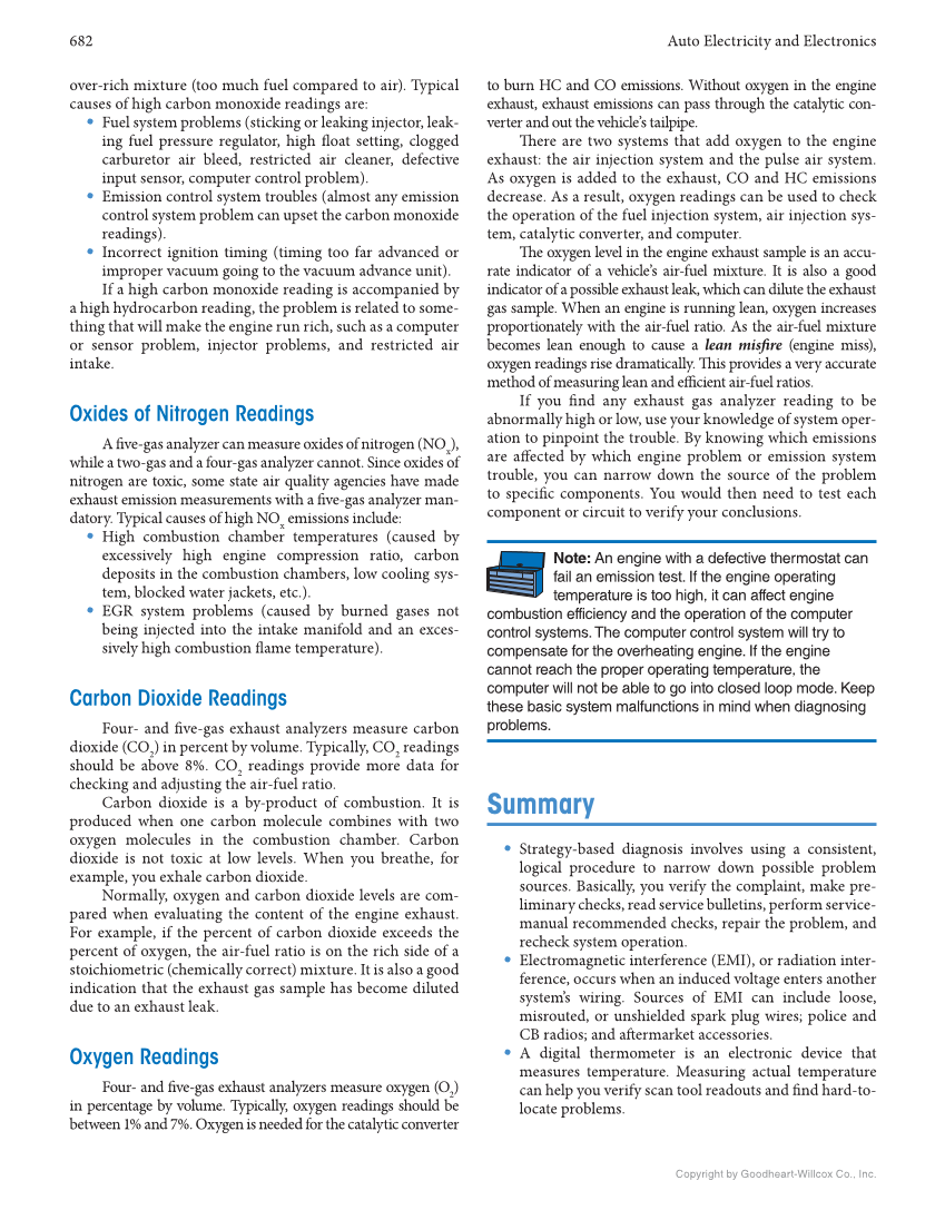 Auto Electricity and Electronics, 7th Edition, Online Textbook page 682