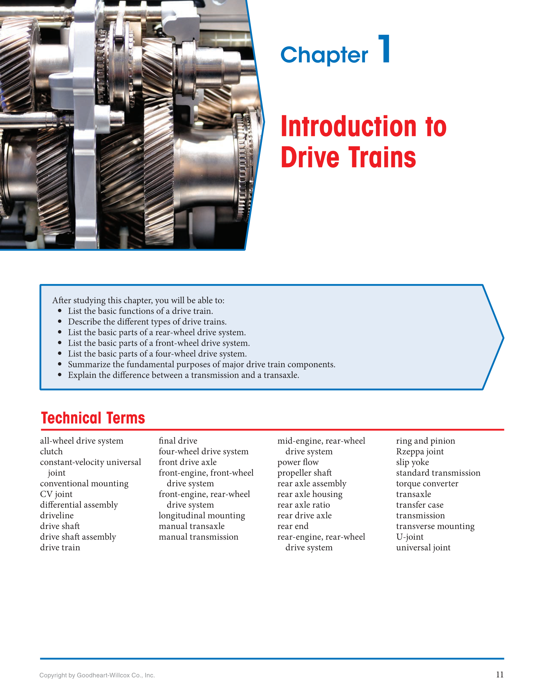 Manual Drive Trains and Axles, 4th Edition, Online Textbook page 11