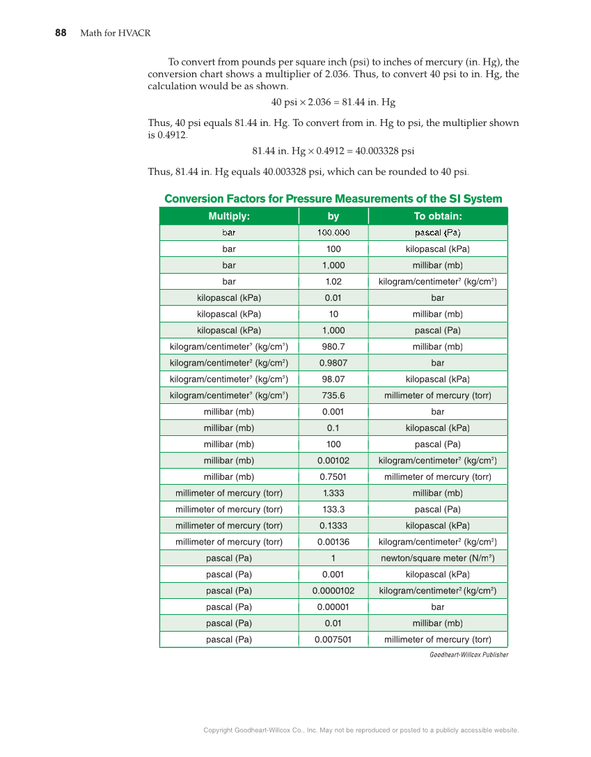 Math For HVACR 1st Edition Page 88 math-for-hvacr-1st-edition-page-88