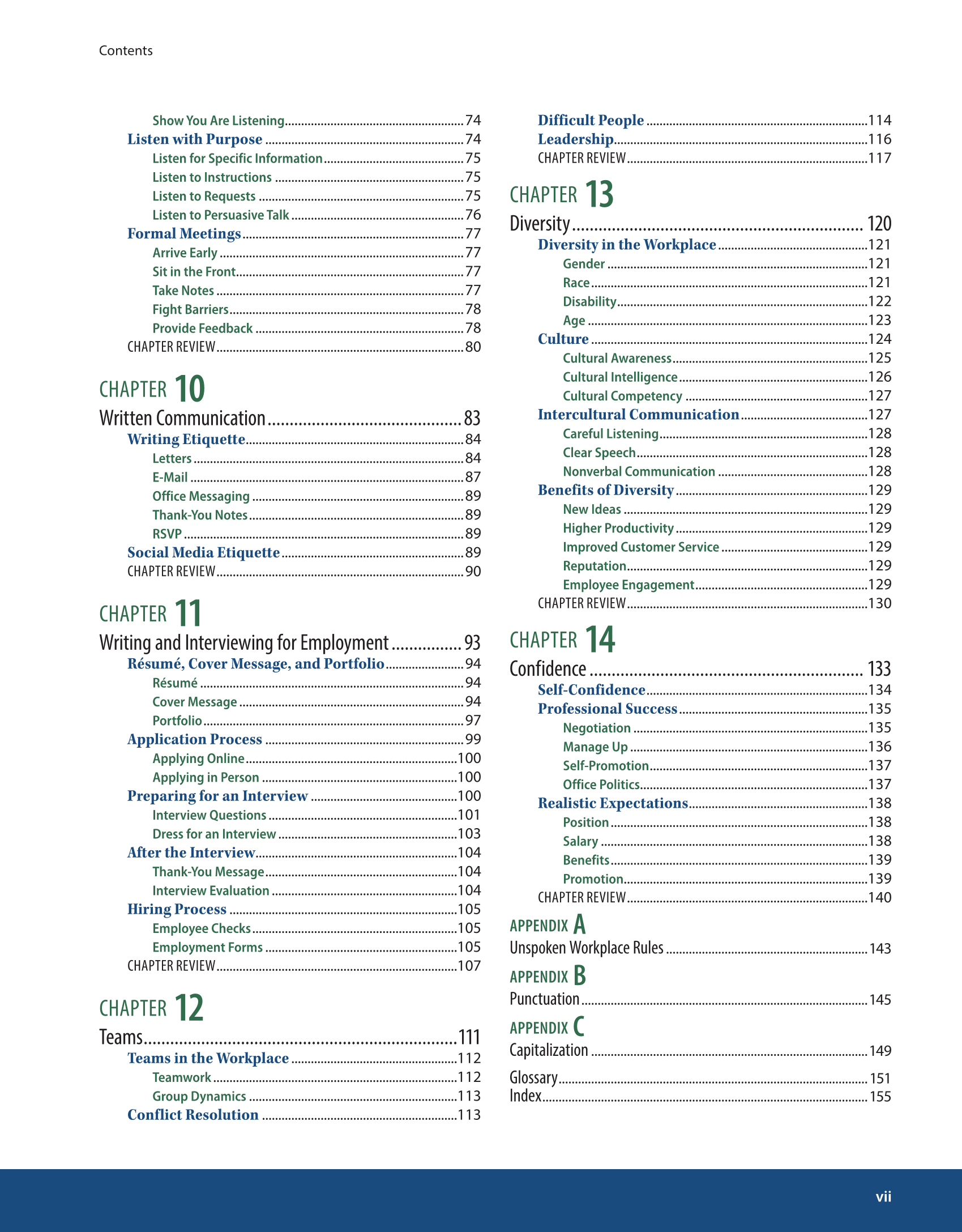 Soft Skills for the Workplace 2e page viii