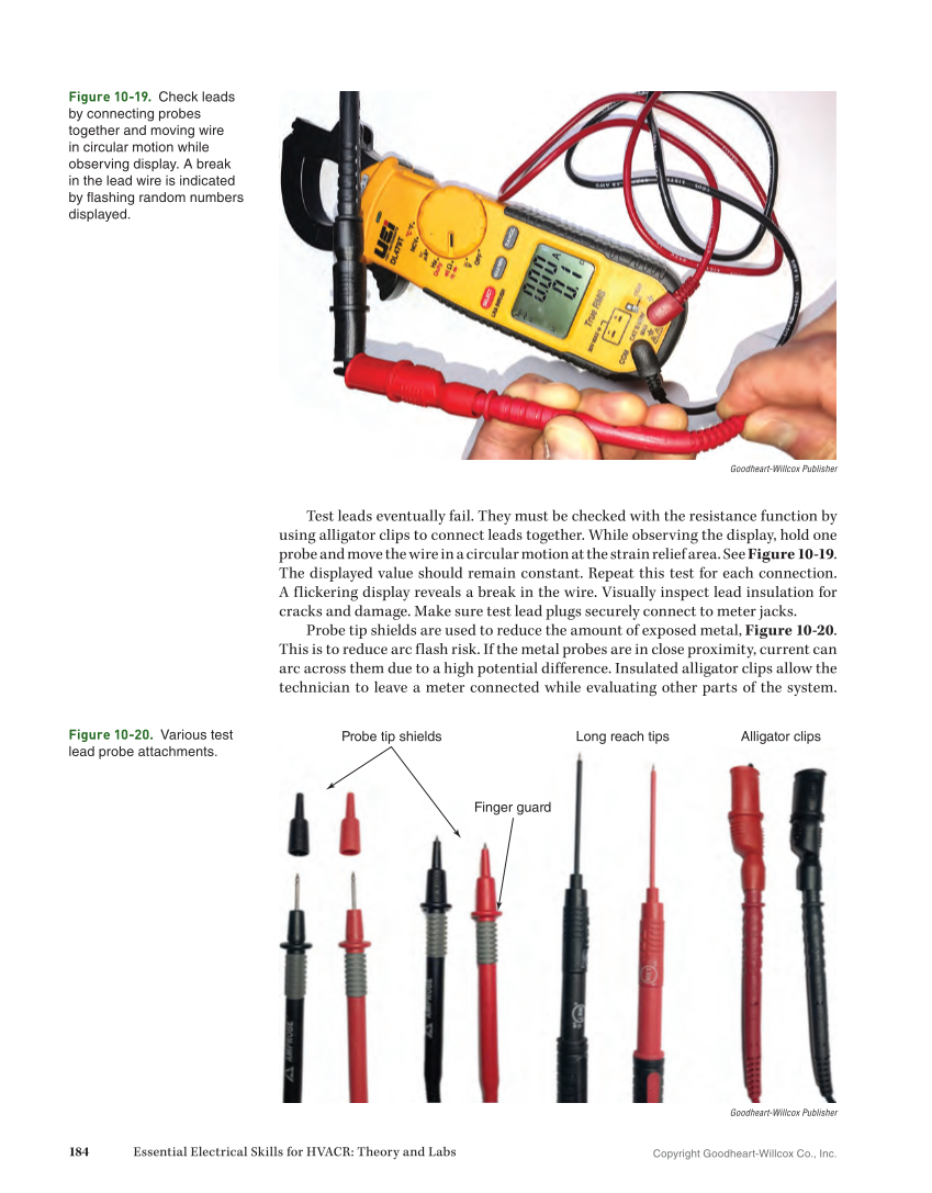 Essential Electrical Skills for HVACR: Theory and Labs, Textbook page 184
