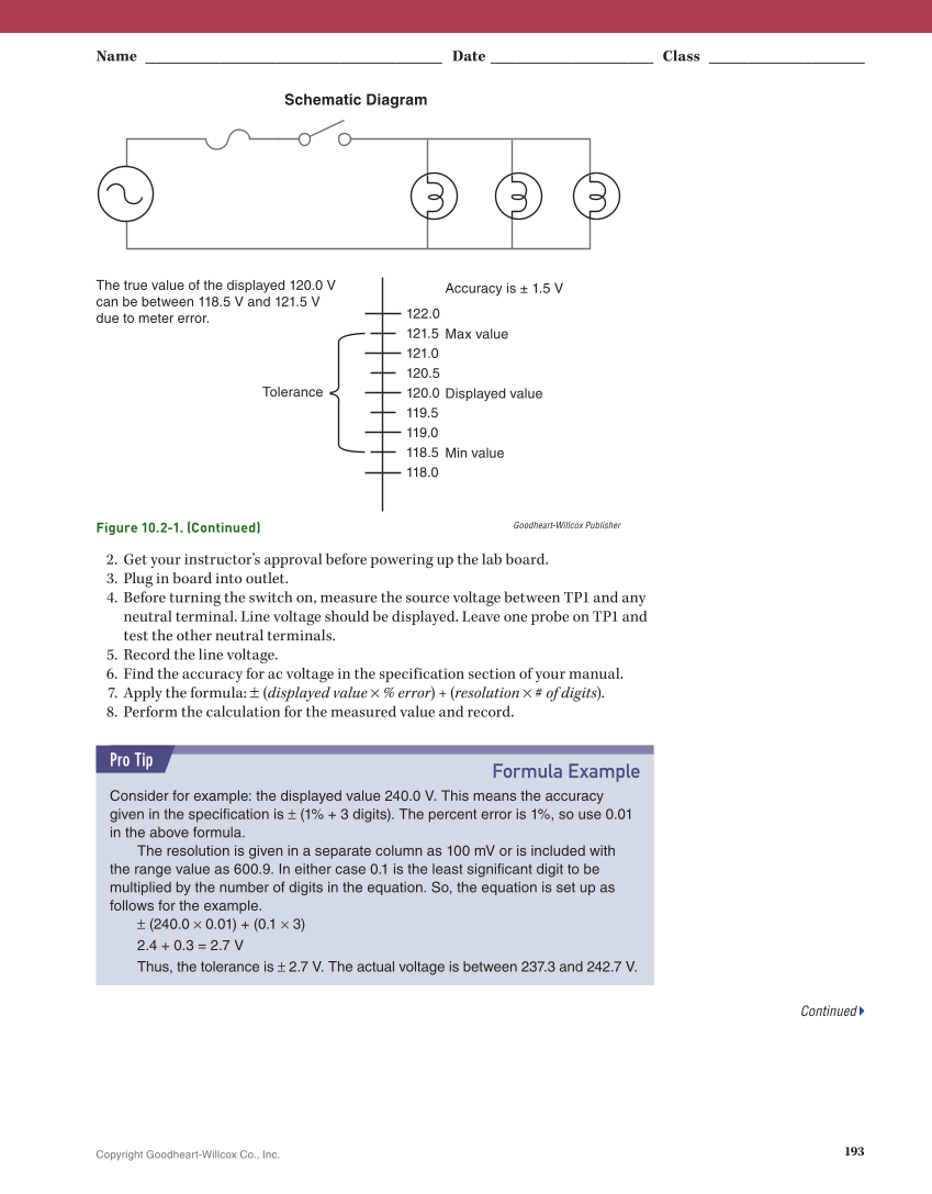 Essential Electrical Skills for HVACR: Theory and Labs, Textbook page 193