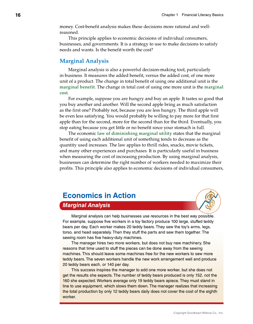 Foundations of Financial Literacy, 10th Edition page 16