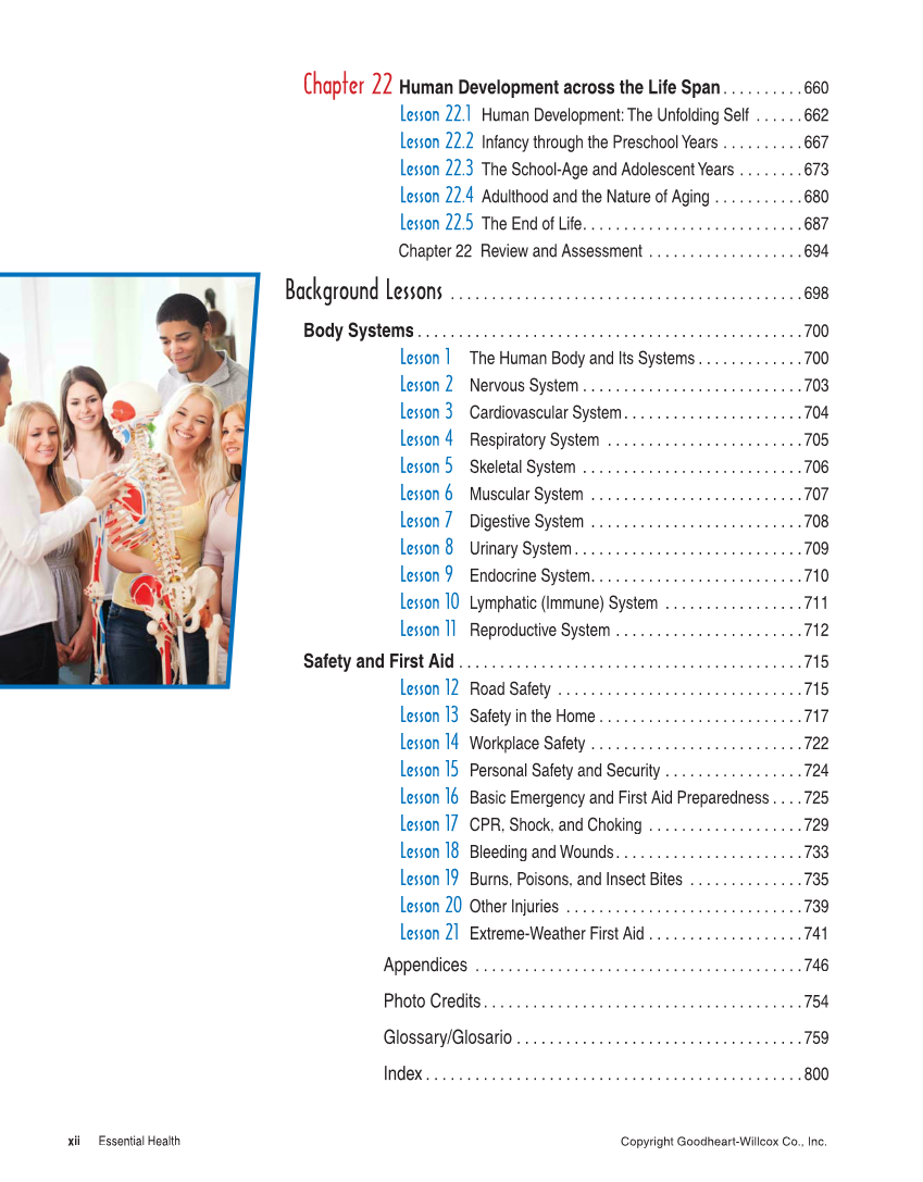 Essential Health 2nd Edition Page Xii