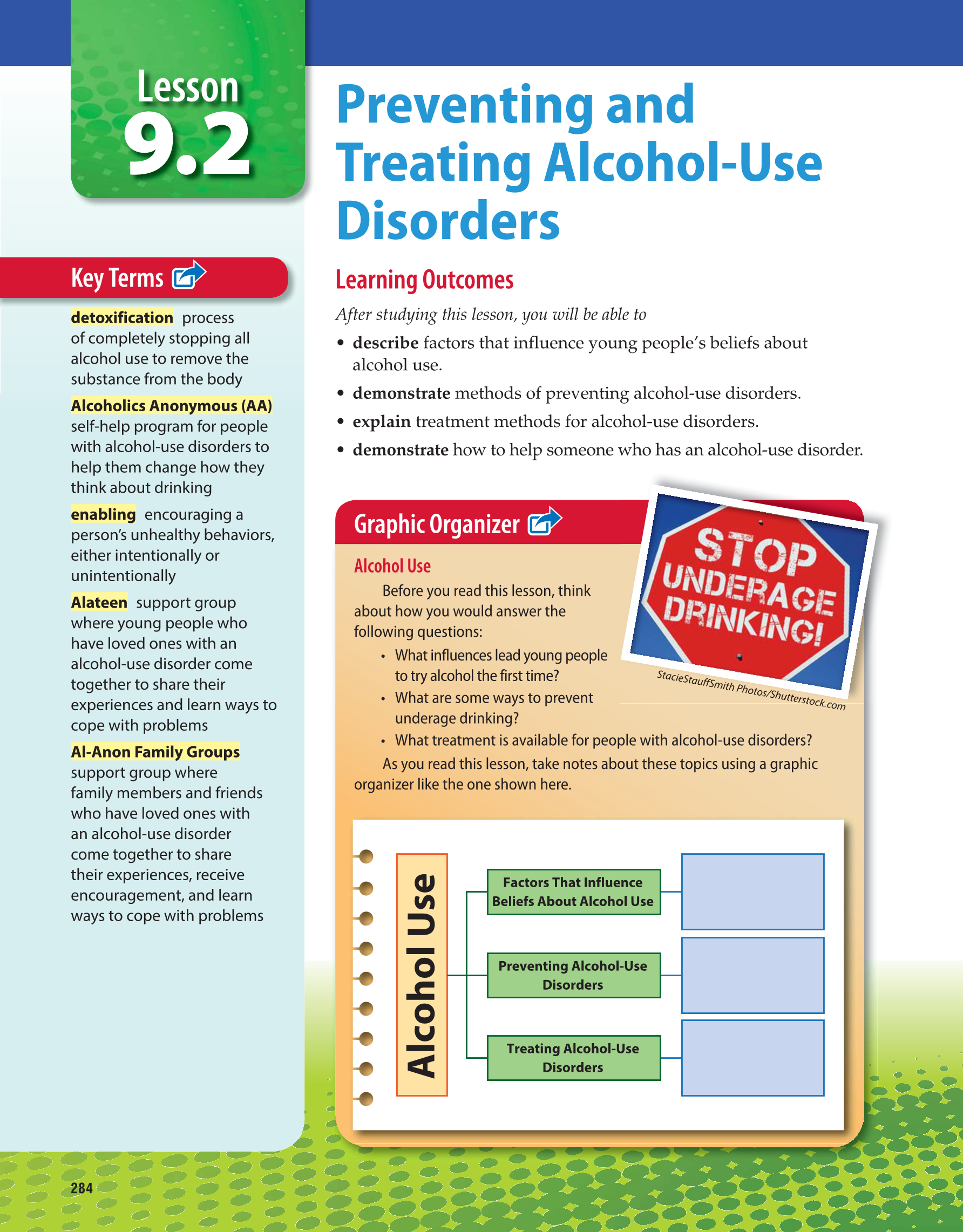 Essential Health Skills for Middle School, 1st Edition page 284