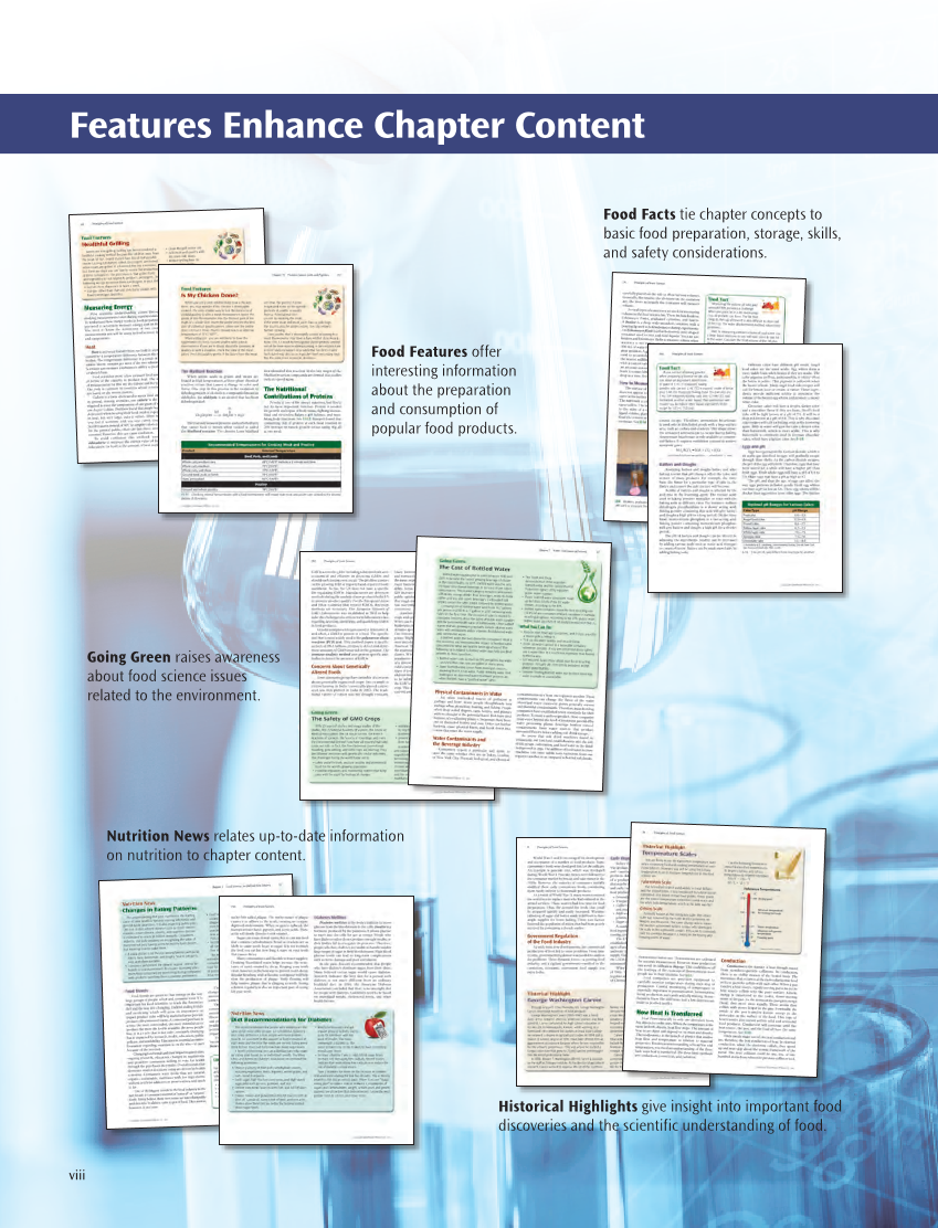 Principles of Food Science 5e, Textbook page viii