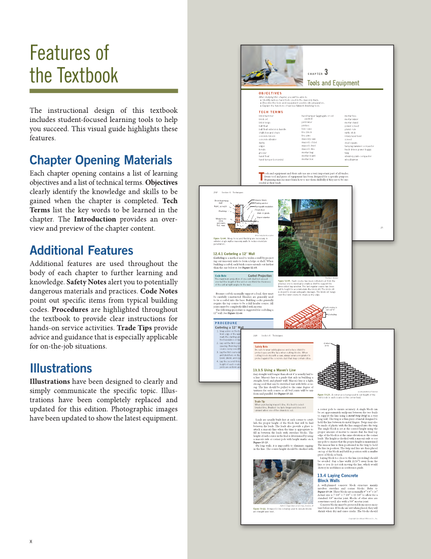 Modern Masonry: Brick, Block, Stone 9e, Textbook page x