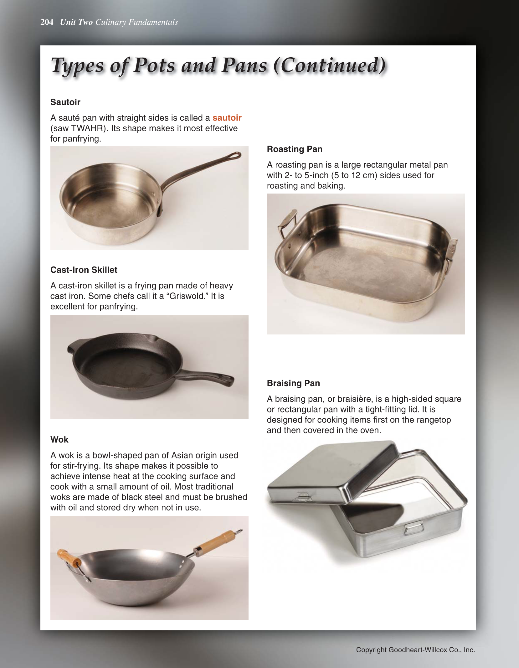 The Culinary Professional, 3rd Edition page 204