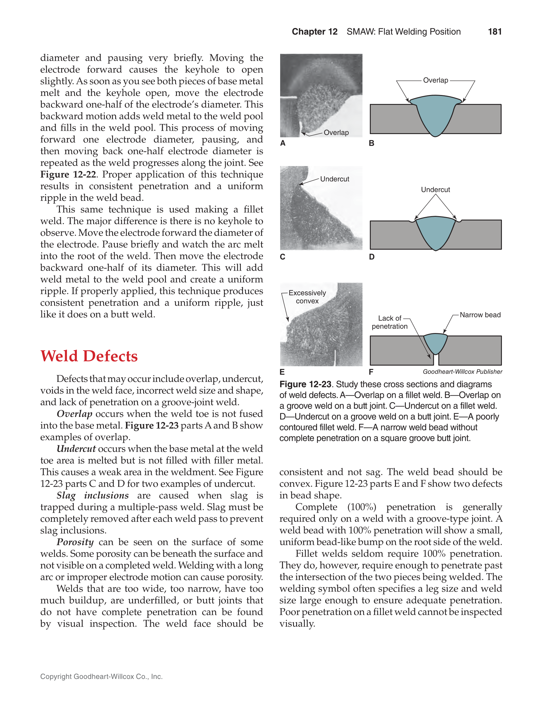 Welding Fundamentals 6e, Textbook page 181