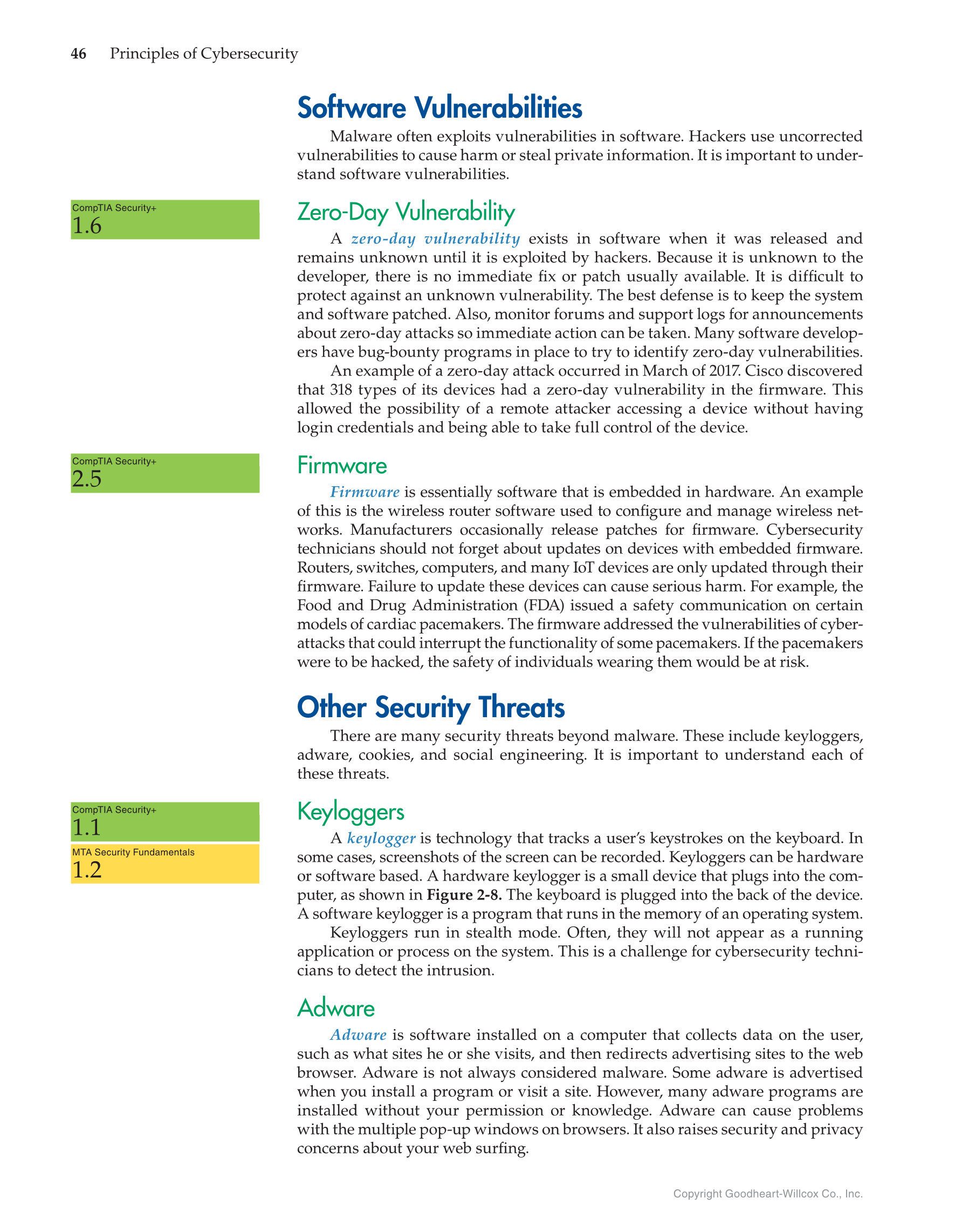 Principles of Cybersecurity, 1st Edition page 46